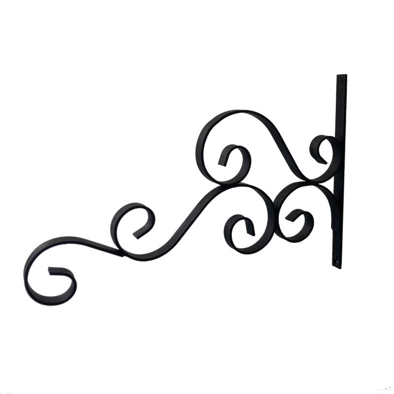 アイアンハンギングフックM 壁掛け フック ウォールハンガー 吊り下げ アンティークサイズ:W1.5cm×H25cm×D38cm ビスピッチ:23.5cm ビス穴:φ0.5cm 重さ：650g （ハンドメイドの為、多少の誤差がございます）材...