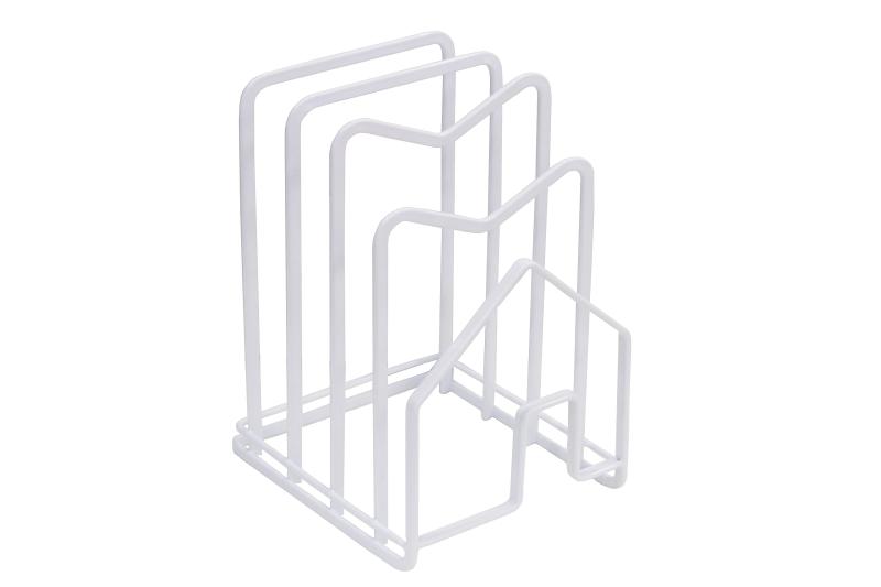 QINGQIU まな板スタンド 大容量 まな板立て 安定性 耐久性 衛生的 まな板置き キッチン まな板ホルダー おしゃれ まな板収納 ホワイト【大容量】このまな板スタンドは、大容量なので、4枚のまな板を収納することが可能です。まな板ホルダ...