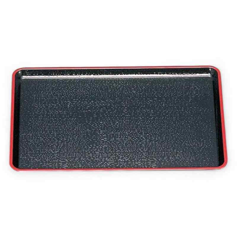 J-kitchens お盆 尺1 新 トレー （ 盆 トレイ おぼん ） 黒 ブラック 天 朱 レッド 33cm 漆器 （ ABS 樹脂 ） 日本製サイズ:約 33cm x 24.8cm x 1.8cm 生産国：日本製材質（記号[A]）：A...