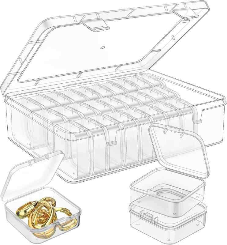 SOYANGNEK ビーズケース アクセサリー収納 透明 PP製