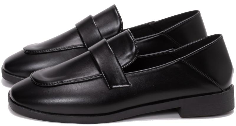 [シュベック] レディース ローファー スクエアトゥローファー ブラック 26.0 cm素材・材質:アッパー(甲材)/合成皮革、アウトソール(靴底)/合成底生産国:中国ヒール高さ:2cm