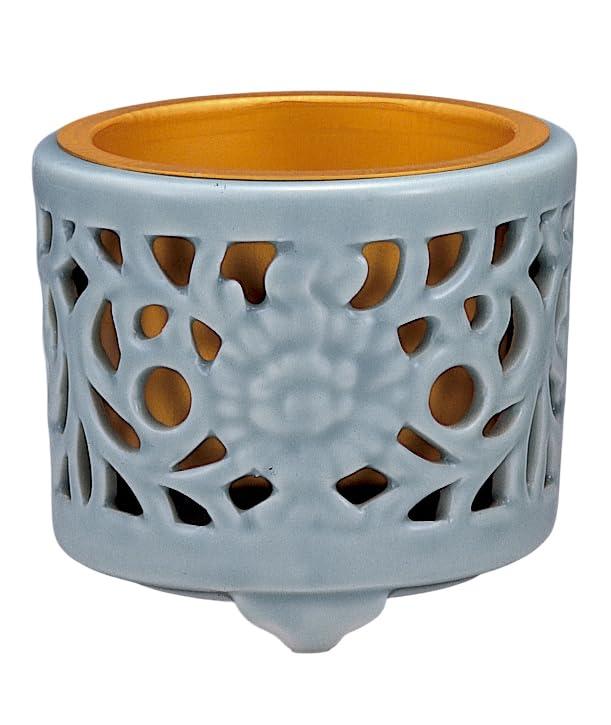 香炉 透かし香炉 [ 2.5寸 ] | 仏具 仏壇用品 手元供養 骨壷用サイズ 2.5寸 寸法[約 7.5 x 6.6cm ]寸法により、デザインの雰囲気が少し変わる場合があります。