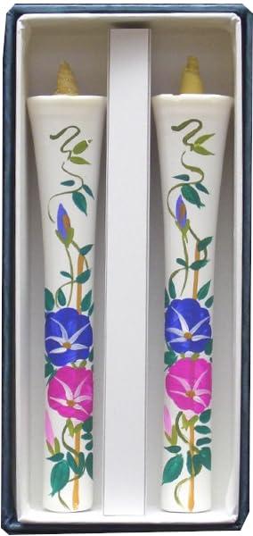 手書き絵ろうそく 6号 2本入 12cm （手描き） 和ろうそく 仏壇 和蝋燭 蝋燭 ろうそく 仏壇 お供え 初盆 初盆お供え 初盆 お供え物 初盆 お供え 品物 初盆 お供え 物 送る 初盆 お供え お中元