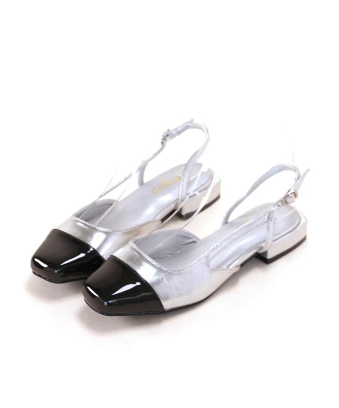 (セスト) SESTO スクエアトゥ ローヒール ストラップ パンプス レディース dsp2207