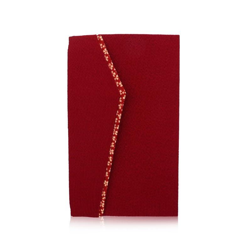 スタイルふくさ 留紗（とめさ） 金封袱紗 差し込み式 ふくさ 慶弔両用 日本製 レーヨンちりめん 花柄 冊子付き SFT01