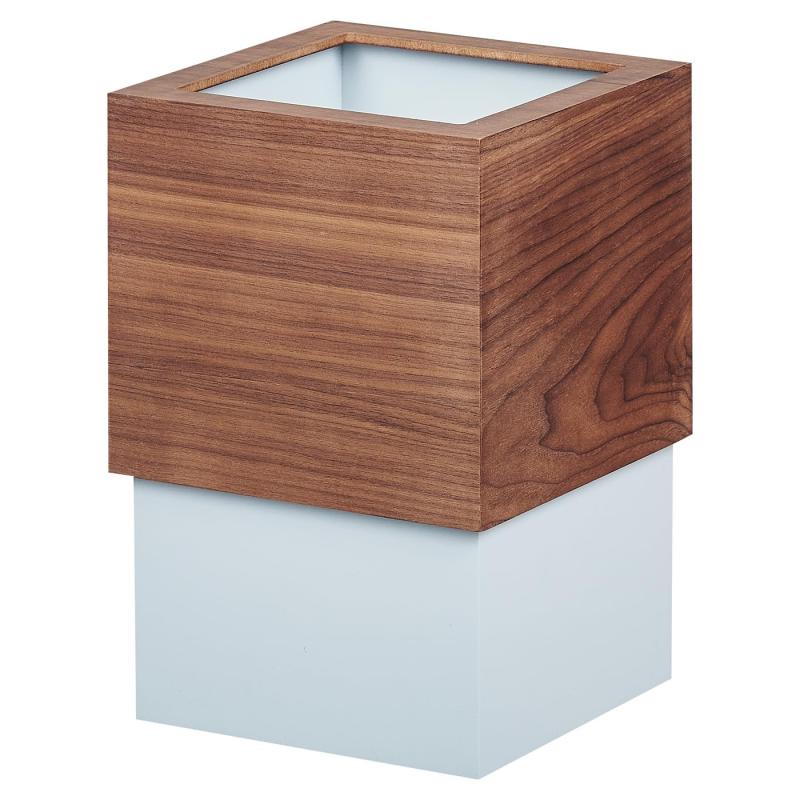 スマートアイ 木製ゴミ箱 高級突板使用 ダストボックス 12L 角型 おしゃれ スリム くず入れ モダンデザイン MOKUREN モクレン RF-19002 ウォールナット×ブラック✅サイズ／約W20 x D20 x H33cm●材質／天然...