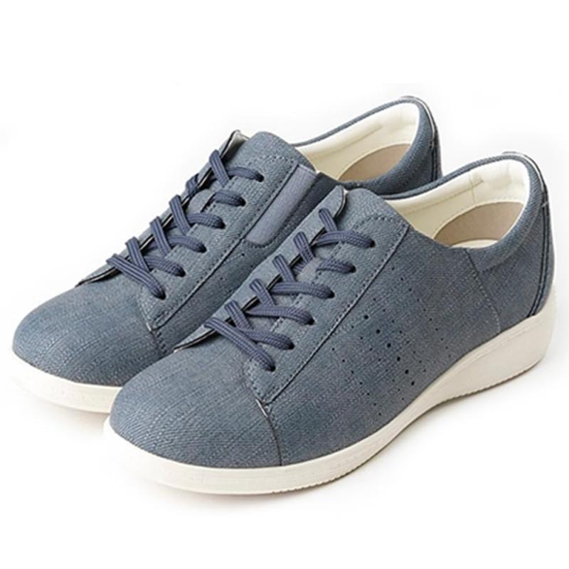 [アキュアーズ] スニーカー レディース拇指側にゆとりをもたせた設計柔らかい足当たりつま先部に消臭繊維MOFFを採用しニオイに配慮