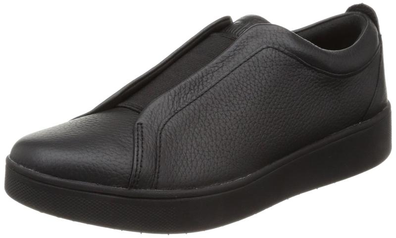 fitflop(フィットフロップ) レディース RALLY ELASTIC TUMBLED-LEATHER SLIP-ON SNEAKERSオックスフォード【ANATOMICUSHソール】ソール裏側の格子状の切れ込みが柔軟性を生み、歩行に適...