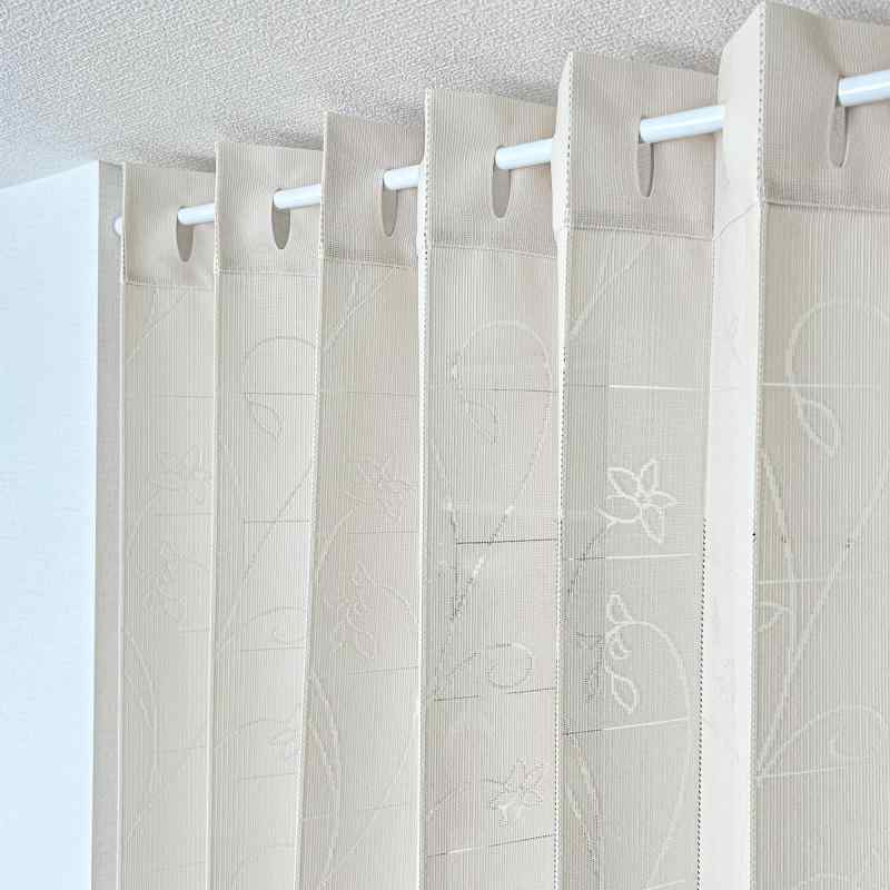 W-style interior アコーディオンカーテン フローラ 250cm 150×250cm 間仕切り カーテン ロング のれん 花柄 おしゃれ ロング丈 暖簾 つっぱり パタパタ 目隠し 部屋 階段 玄関 リビング 遮熱 断熱 厚サ...