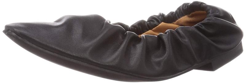 [ミラオーウェン] ギャザーフラットパンプス 09WGS204516 レディースつま先のスタイル:ラウンドトゥプラットフォームの高さ:1cm