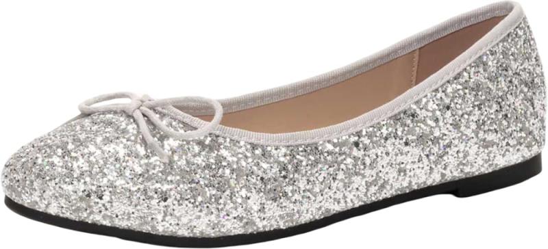 SVEC(シュベック) レディース パンプス ZTP-1004グリッター リボン素材・材質:アッパー(甲革)/合成皮革、アウトソール(靴底)/合成底生産国:中国ヒール高さ:0.5cm