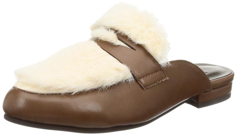 [ミオノティス] ミュール ファーミュール レディース 753B秋の訪れを感じるデザインでファッションを楽しみたい方にピッタリな1足。深めのスリッポンタイプなので脱げにくく、サッと履けて出かけられる気軽さ。履くだけでトレンドを感じさせるデザ...