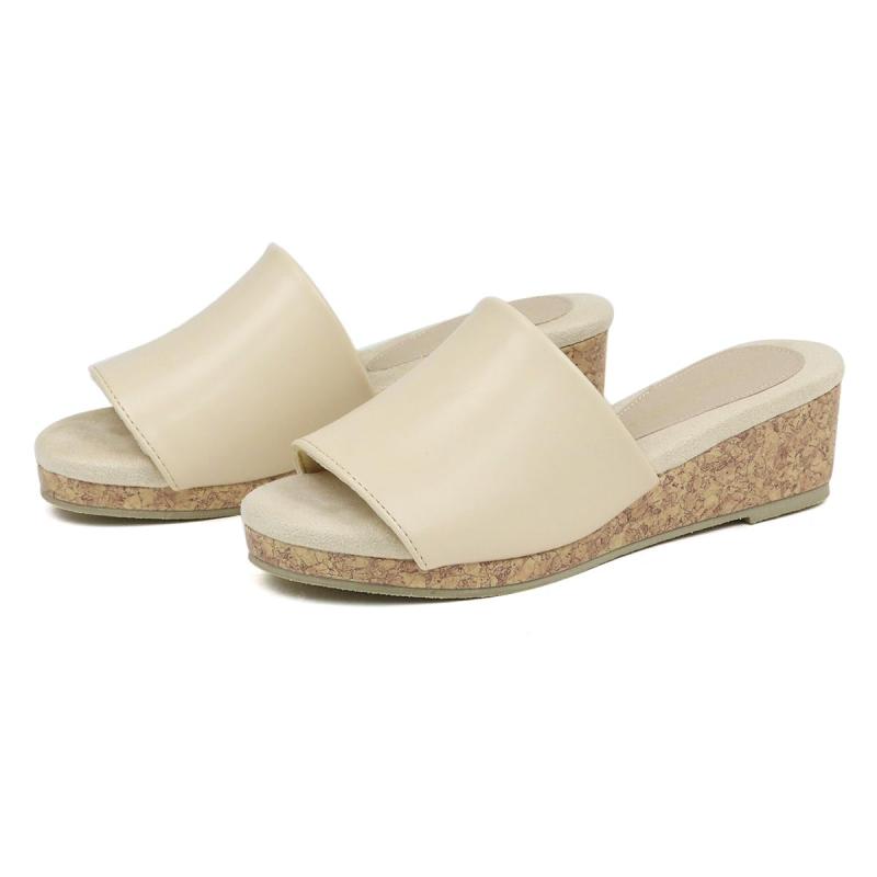 [リバティドール] ワンバンドウエッジヒールサンダル 4087 レディースプラットフォームの高さ:2.5cm