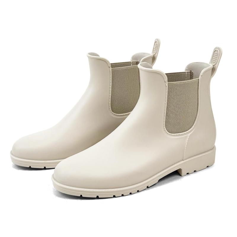 [PAFHL] レインブーツ レインシューズ レディース メンズ 雨靴 ショート ブーツ サイドゴア おしゃれ 雨 防水 シューズ 梅雨 台風 完全防水 れいんしゅーず 晴雨兼用 黒【コーデ万能レインブーツ】サイドゴアのチェルシーショートブ...