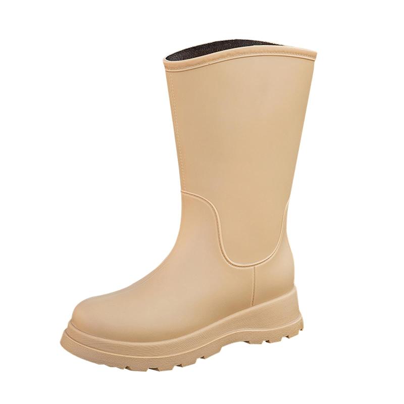 [PAFHL] レインシューズ レインブーツ レディース 雨靴 防水 耐滑 ロング 梅雨 暴雨 台風 農作業 通勤 通学 S-L【一体成型製法で圧迫感ゼロ・防水】弊店のレインブーツは足指の自然な動きを妨げないラウンドトゥデザインを採用し、8...