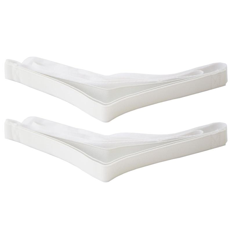 [TOuWA] 三重仮紐 仮ひも 三重紐 トリプル紐 レディース 帯結び用 変わり結び 飾り結び 振袖 成人式 着付け小物 和装小物 (白 2本入り)【素材構成】本体: ポリエステル; ゴム部分: レーヨン。【サイズ】全長：約122cm.【...