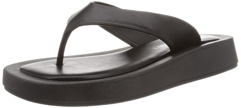 [リバティー ドール] 軽量 スクエア トングサンダル 4123 レディースプラットフォームの高さ:2.5cm