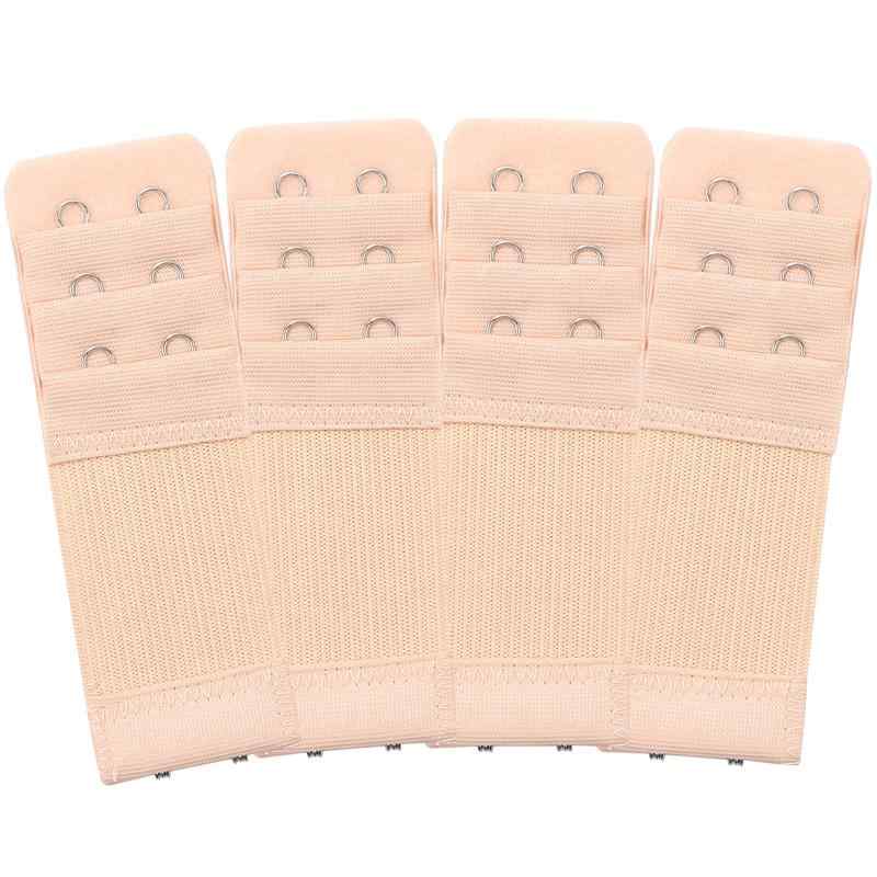 YOVOY ブラジャー 延長ホック 調整ホック 3段2ホック ブラジャーエクステンダー アンダーサイズ調整 ジョイント ブラジャーホック4枚セット✔ ブラジャー調整ホックはポリエステルで作られています。コネクタは高品質のステンレス鋼材料です...