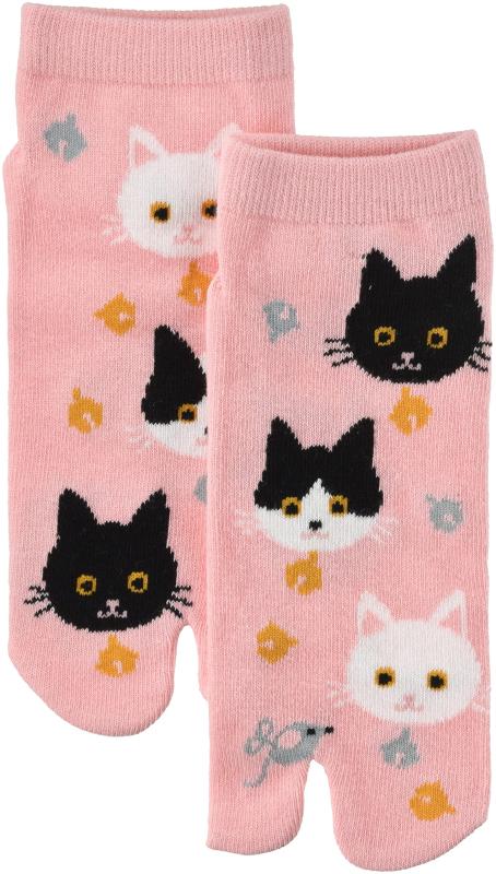 前田染工 和心 スニーカー丈 レディース 足袋 ソックス 猫ネコ 083752サイズ:23-25cm素材:綿,ポリエステル,ポリウレタン生産国:中国