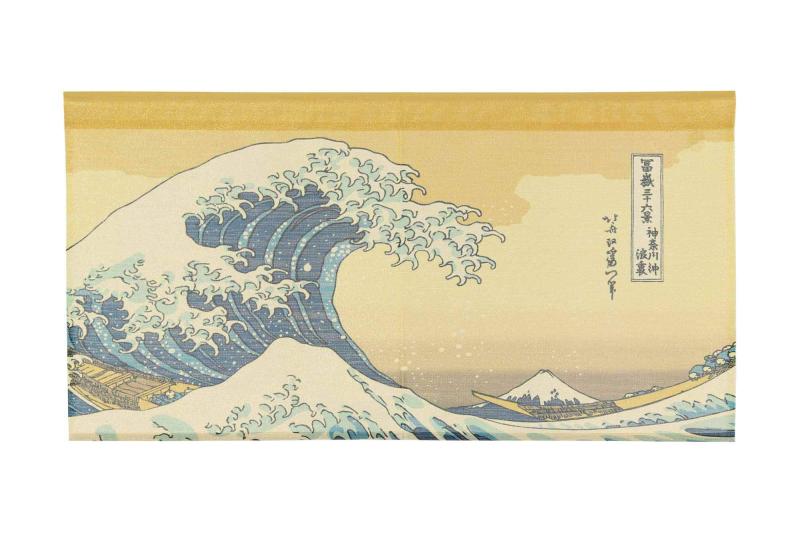 narumikk のれん 金ラメ入りキラキラ光るのれん白波 ホワイト 85x45cm 14-278日本製真ん中をお客様で切って頂く商品となります。突っ張りポールで取り付け簡単（ポールは別売りとなります。）