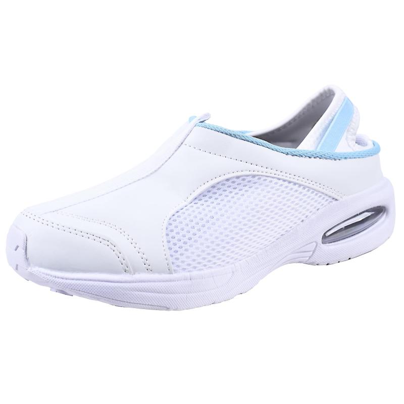 [イーシス] ナースシューズ 2Way 疲れにくい ムレにくい 超軽量 幅広3E 通気性 看護 介護 レディース メンズ 3E エアソール【他にはない3層ソール】エアー入りのアウトソールだけでなく、2種類のインソールを贅沢に使用した3層ソー...