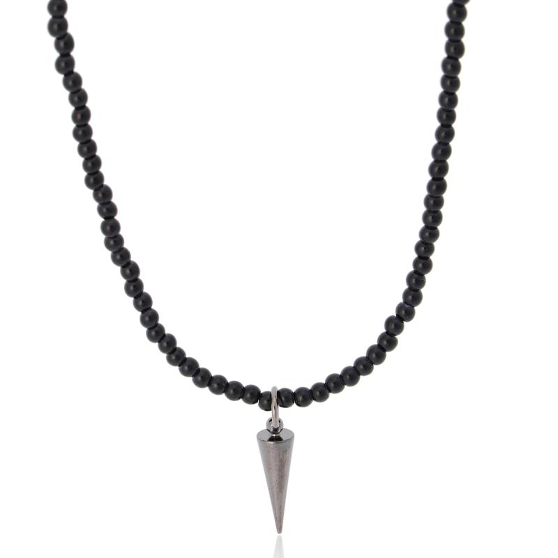 [アンコロック] バリエーションモチーフブラックミニパールネックレス商品の図柄はデザインの性質上、裁断箇所などにより1点1点微妙に異なります。お届けする商品が写真と若干異なる場合がございますが、必ず予めご了承下さい。