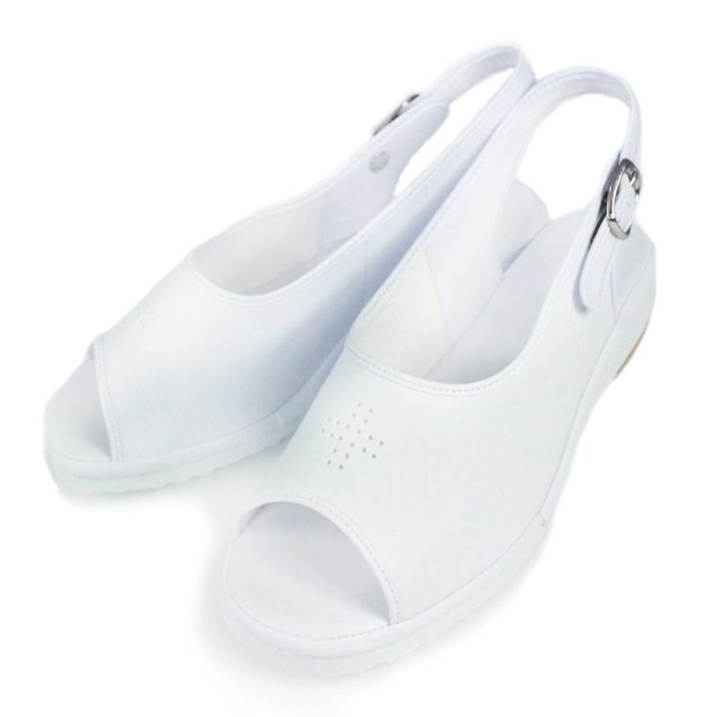 [ブランアンジェ] スタンダード ナースサンダル オリジナルチラシ付き レディース 白足裏の形状にぴったりと合う波型設計で、ぴったりフィット。体重を足裏全体で受け止めるので、長時間の立ち仕事による疲れをぐっと軽減してくれます。ハイクオリティ...