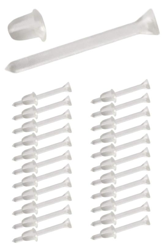 wumio 透明ピアス 10組セット 樹脂製 シークレットピアス 金属アレルギー対応 学校や仕事でピアスの代わりに 目立たずにピアスホール保持左右10組（20個）セットサイズ：トップ直径2mm、ポスト長さ1.2cm、ポスト太さ1mm重さ：1...