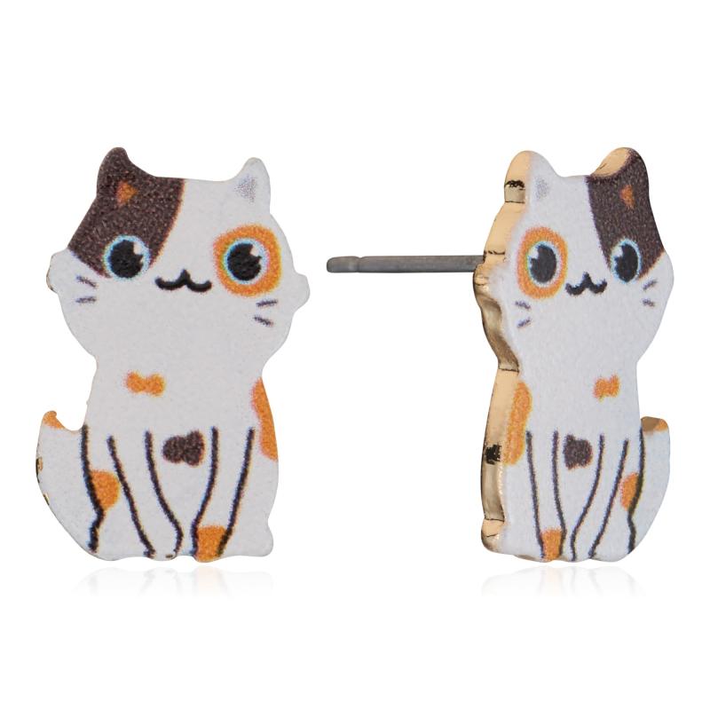 ankoROCK 猫ピアス商品の図柄はデザインの性質上、裁断箇所などにより1点1点微妙に異なります。お届けする商品が写真と若干異なる場合がございますが、必ず予めご了承下さい。