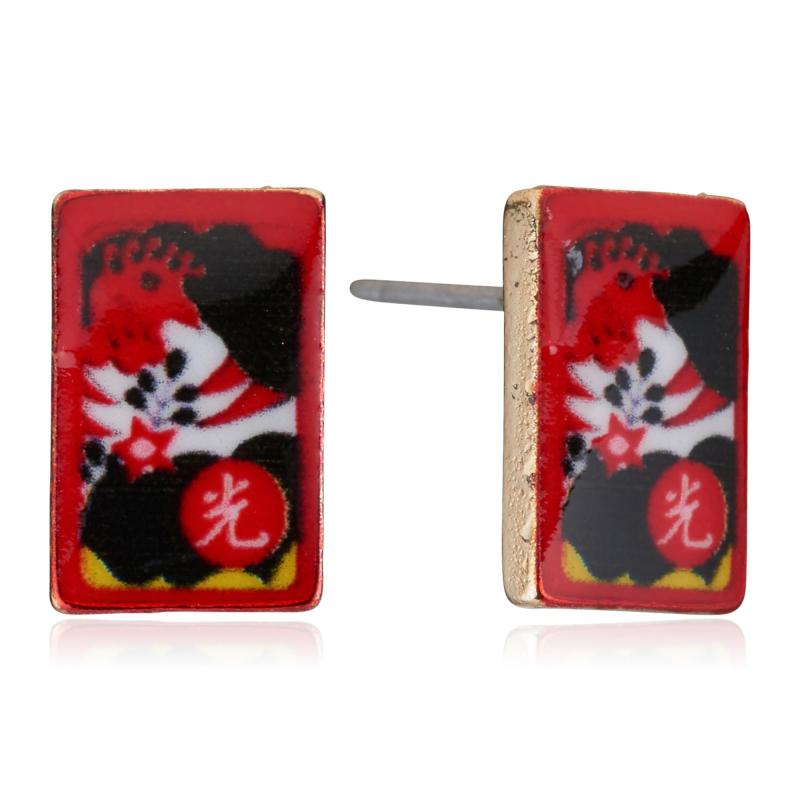 ankoROCK 韓国花札(花闘 ファトゥ)ピアス商品の図柄はデザインの性質上、裁断箇所などにより1点1点微妙に異なります。お届けする商品が写真と若干異なる場合がございますが、必ず予めご了承下さい。