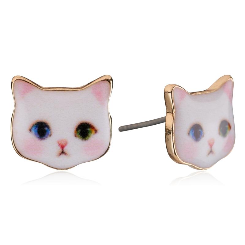 ankoROCK 猫ピアス商品の図柄はデザインの性質上、裁断箇所などにより1点1点微妙に異なります。お届けする商品が写真と若干異なる場合がございますが、必ず予めご了承下さい。