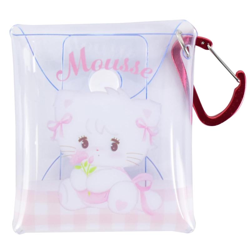 クリアポーチ クリアマルチケースSS ムース mikko illustrations MIKK-115SSサイズ：(縦)約7cm/(幅)約8cm/(マチ)約2cm重量：約25g素材：PVCカラビナ付き