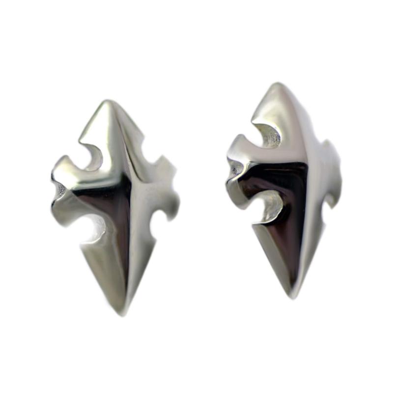 【STERLING SILVER 925】シルバー ピアス クロス 十字架 メンズ レディース ;AMTHK-022サイズ（約）　：12mm×7mm重量（約）　：　1g素材　：　シルバー925　CZ両耳用　1ペアでのお届けです。デザインピア...