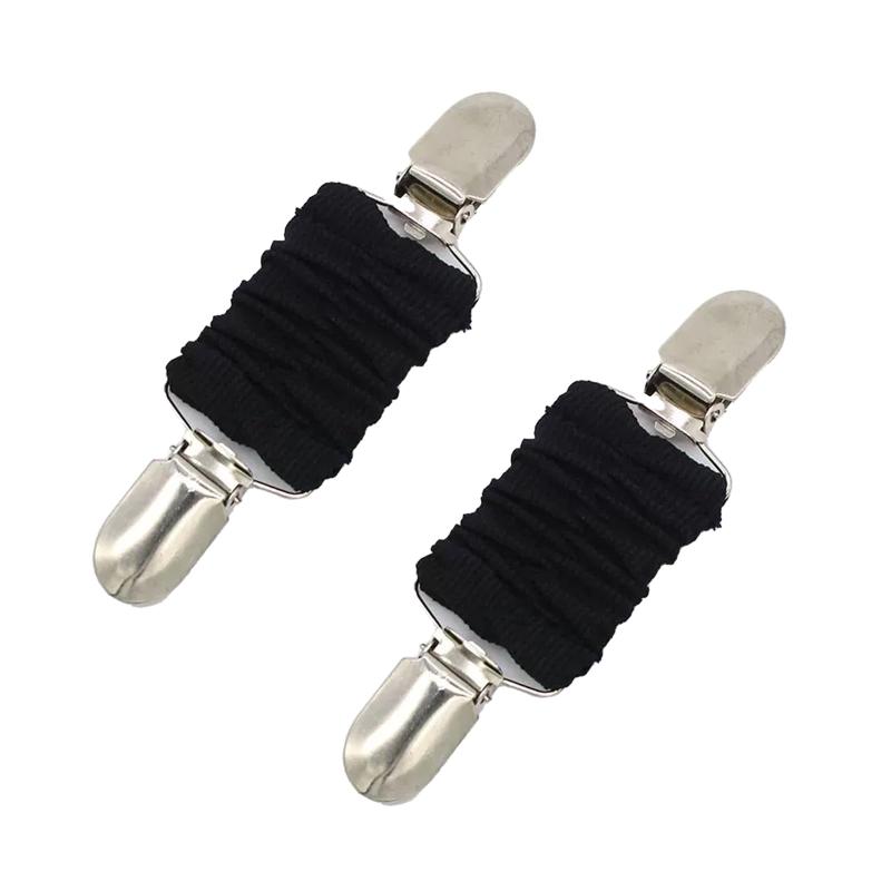 Coollooda 2個 ドレスシンチクリップ セータークリップ スカーフクリップ 弾性ドレスクリップ ショールクリップ アヒル口クリッース ストールクリップ 滑り止め 軽量 ウェディング パーティ👔【2 個セットの万能ドレ...