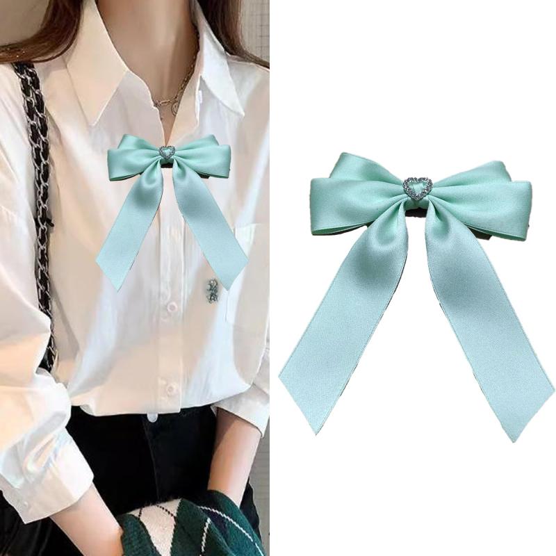 ハートビジュー付きリボンブローチ グリーン ロリータ ゆめかわいい ゴスロリ コスプレ [並行輸入品]服の襟元やバッグなどに着けることができるリボンブローチシャツに付けるだけで参戦コーデに早変わりする便利なアイテムですW13.5cm×H17...