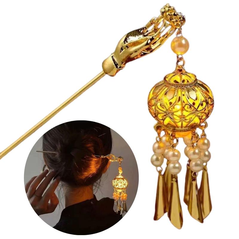 Parhumsin 光る 簪 一本挿し 簪 パーツ かんざし 一本 普段使い仕様 1.素材：ステンレス鋼: 2.サイズ：16cm 3.重量：35g特徴 1.一本の棒状の形をしており、装飾が少ないシンプルなデザインが特徴です。 2.一本で髪を...