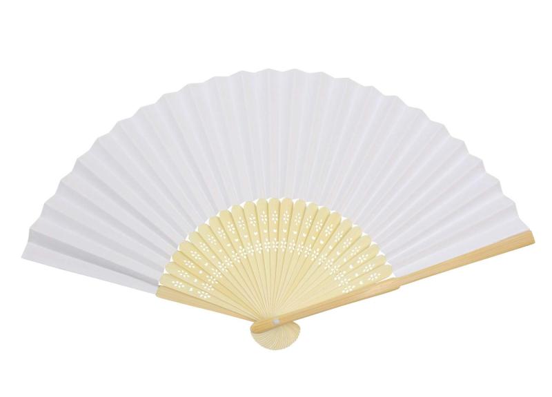 Smiti 扇子 7寸 (21cm) 男女共用サイズ 白扇Smiti 扇子 7寸 (21cm) 男女共用サイズ 白扇