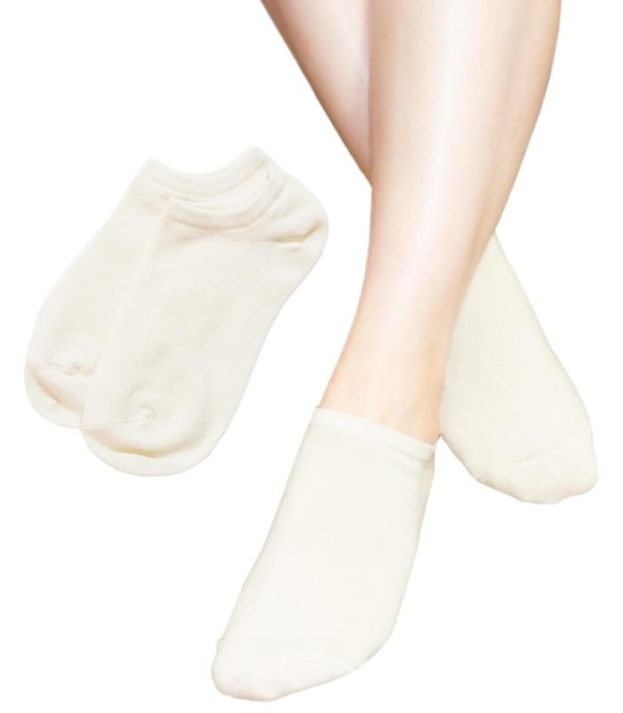 [Chica Hurra] レディースソックス 靴下 スニーカー丈 深履きカバーソックス 日本製 23-25cm 同色 2足セット オーガニックコットン【内容】日本製 スニーカー丈ソックス 同色2足セット【カラー】アイボリー ベージュ グレ...