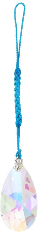 [エフスタイル] 根付け 根付けハンドメードガラス NT2-873-38AB-BL-S クリア 小全体:約13cm根付け(根付け部分:青)バチカン色:銀色クリスタルガラス・真鍮・化粧紐サイズ:38mmドロップバチカン