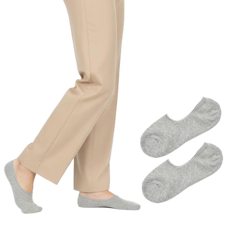 [フクスケ] ソックス FUN 3Dフィットカバー 無地 フットカバーソックス 2足組 深履き 福助 レディース 3362Q74MSIZE：23-25cm