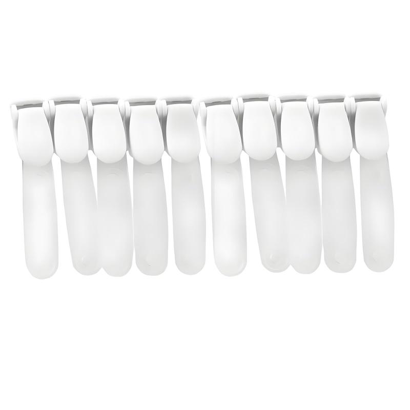 Huang Yem 名札ホルダー IDカードクリップ バッジクリップ 270度回転可能 移動ポケット用クリップ 10個/20個セット 軽量設計 幼稚園/学校/オフィス対応 PVCストラップ付属多用途設計：名札・IDカード・社員証を安全に固定...