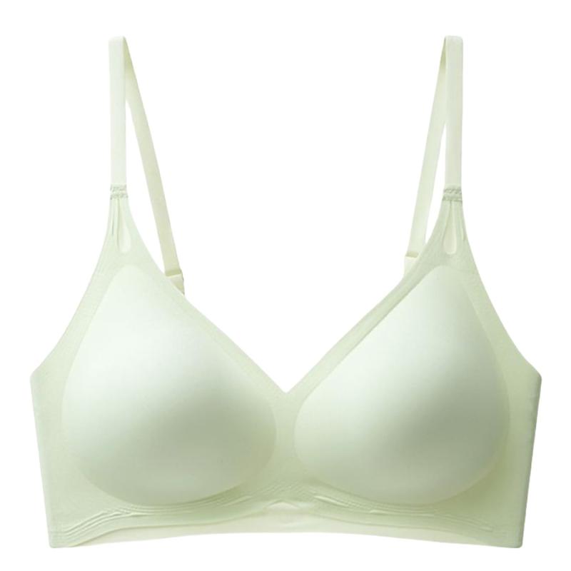 [SophroniaTerri] 下着専門店 ノンワイヤー ブラジャー 冷感 軽量 シームレスブラ ナイトブラ 固定カップ 盛れる 谷間メイク バストアップ 脇高 補正 締め付け感がない 24時間快適 垂れない 3Dカ【雲のようなソフトカッ...