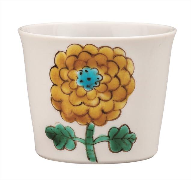 九谷焼いわたや そば猪口・花紋黄 K9-415サイズ:径8.2×高6.5cm素材・材質:磁器生産国:日本紙箱入