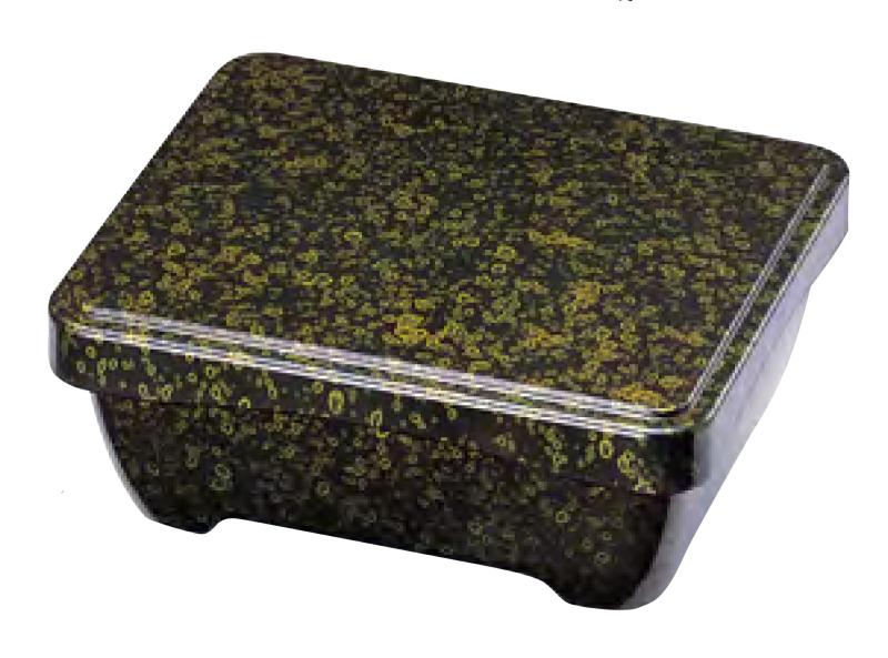 割烹漆器 若泉漆器 うなぎ重 光琳丼重 金津軽内朱塗 U-1-31外寸：16.8×14.5×6.2cm内寸：15.6×11.9×4.3cm