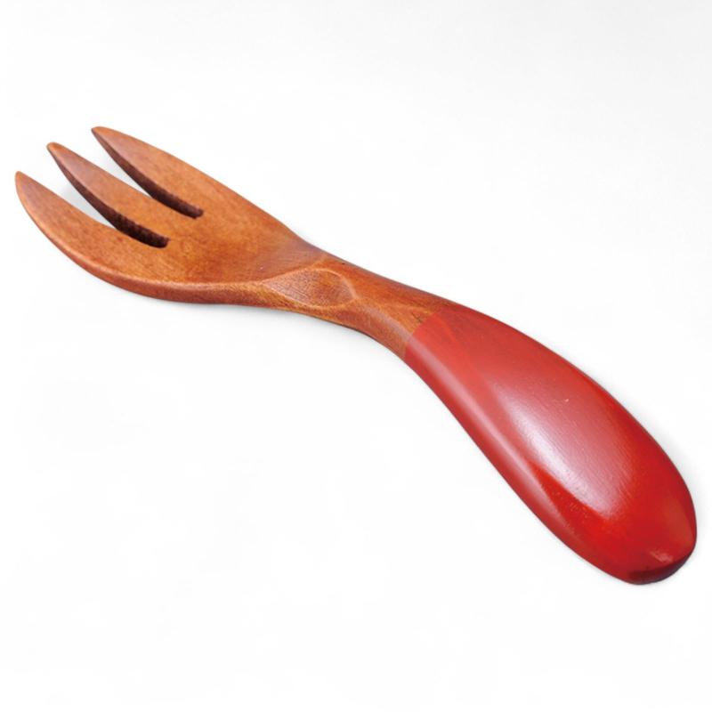 J-kitchens ディナー 木製 子供 フォーク レッド 子供用 3x11.5cm PNO.634440生産地：中国素材・成分：天然木表面塗装:漆パッケージ：個別梱包天然木の食器は、使う方の感性でいろんな表情を魅せます。和洋問わずどんな...