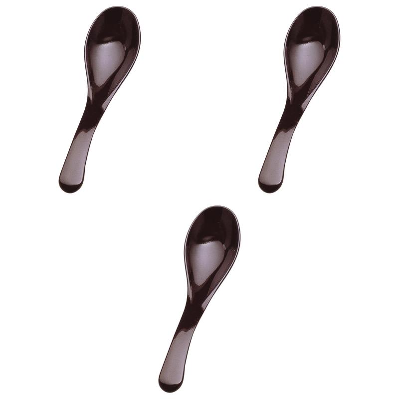 3個セット [TA]雅レンゲ（小）新溜 [ 15.2×4cm ] | 漆器スプーン 耐熱ABS樹脂 耐熱 セトモノホンポ(Setomonohonpo)各[ 15.2×4cm ]耐熱ABS樹脂 耐熱