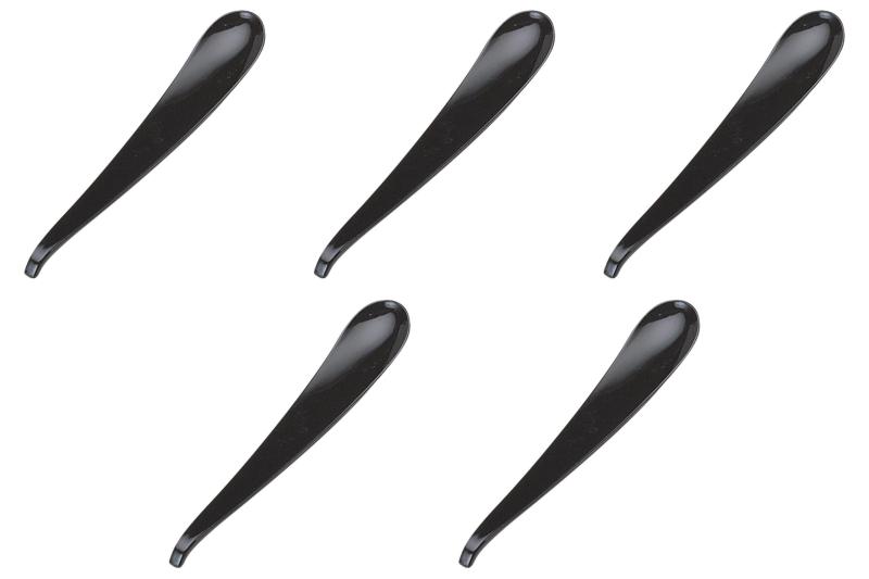 5個セット [TA]耐熱しずくデザートスプーン黒塗 [ 14.2×1.9cm ] | 漆器スプーン 耐熱ABS樹脂 セトモノホンポ(Setomonohonpo)各[ 14.2×1.9cm ]耐熱ABS樹脂