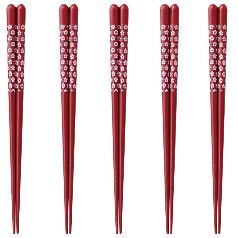 J-kitchens 箸 5膳 セット 素材：木材 箸 食洗機対応 PID2548 お箸 日本製サイズ：約 20.5cm素材：木材食洗機対応