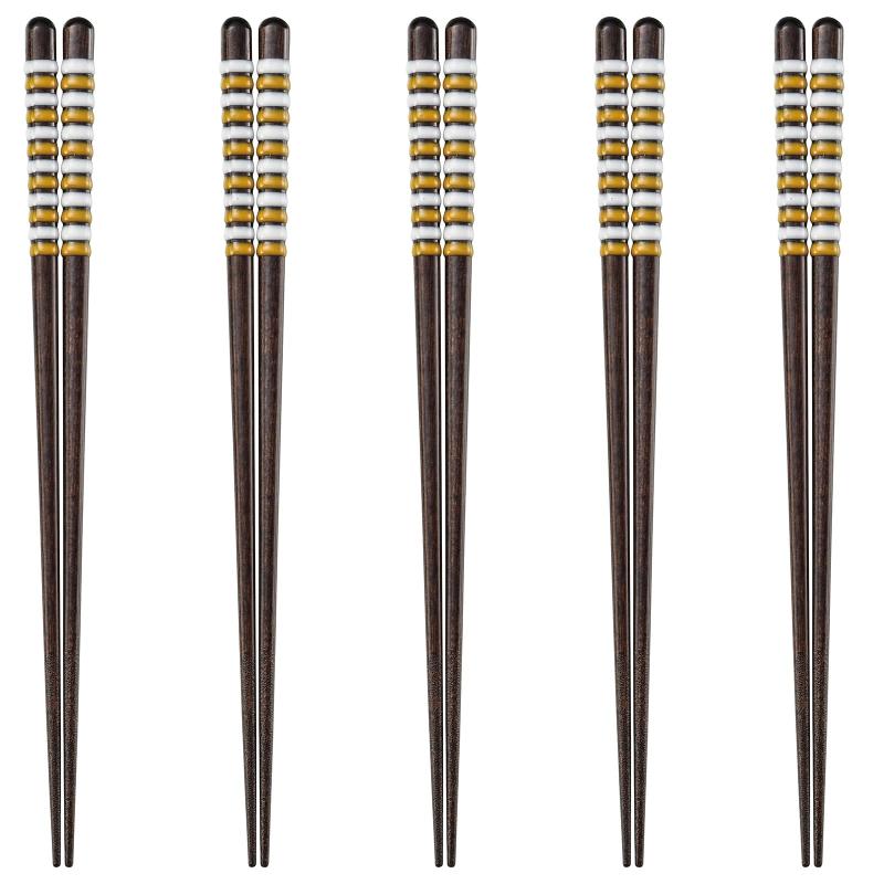 J-kitchens 箸 5膳 セット 素材：木材 箸 食洗機対応 PID4528 お箸 日本製サイズ：約 23cm素材：木材食洗機対応