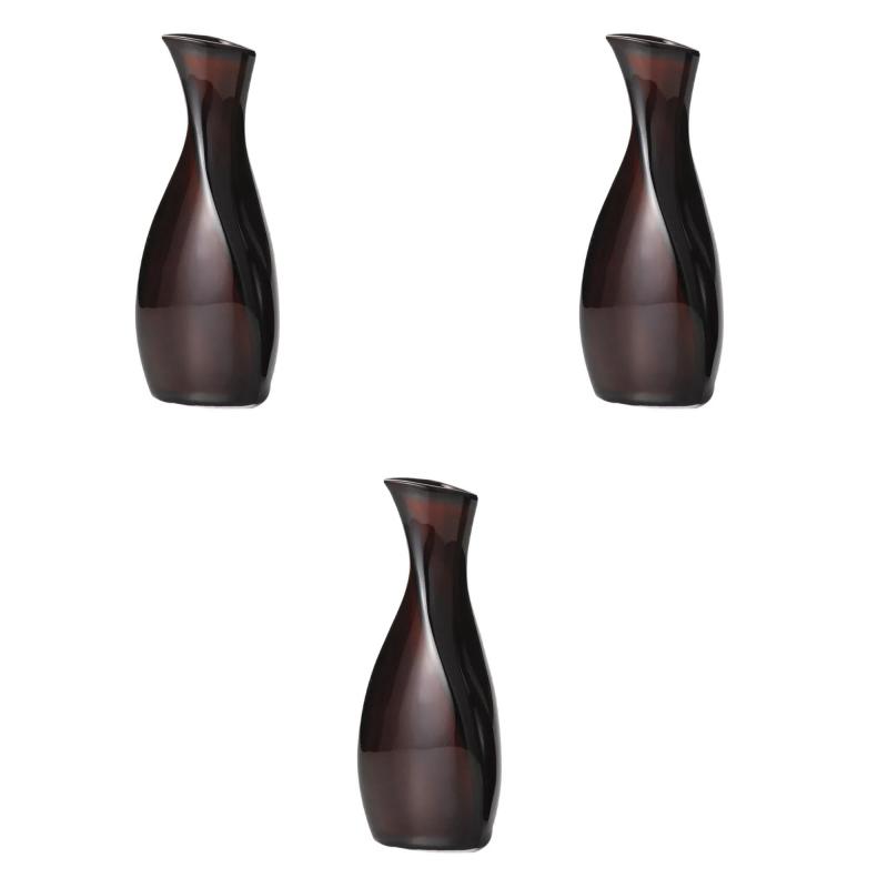 3個セット うるしブラウンオリメ徳利大 [ 6.9×18cm(250cc) ] | 徳利 セトモノホンポ(Setomonohonpo)各[ 6.9×18cm(250cc) ]